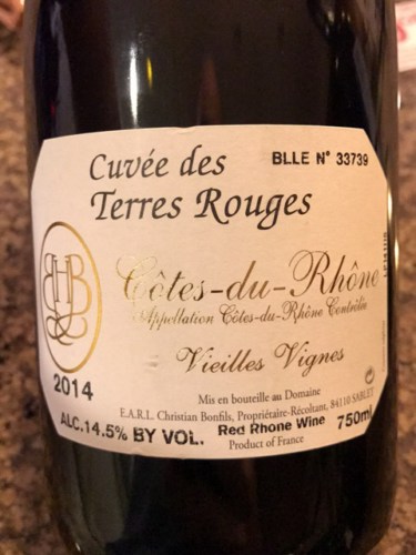 Domaine de Boissan Cuvée des Terres Rouges Vieilles Vignes Côtes-du ...