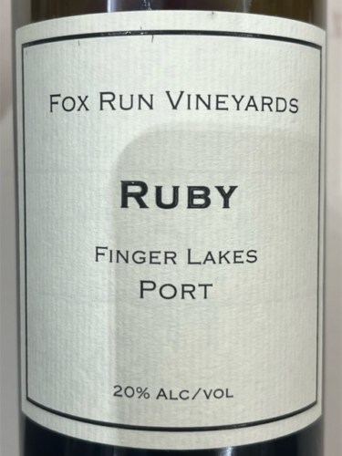 Fox Run Vineyards Ruby Port | Vivino US