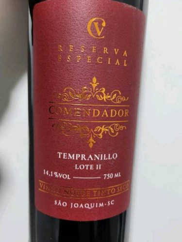 Casa do Vinho Comendador Reserva Especial Lote II Tempranillo | Vivino US