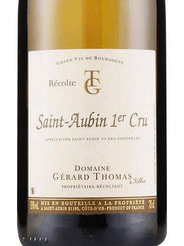 2019 Domaine Gérard Thomas Saint-Aubin 1er Cru | Vivino US