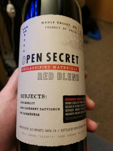 Open Secret Declassified Material Red Blend | Vivino US