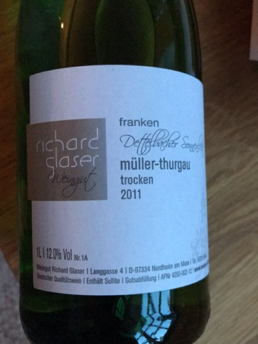 Weingut Glaser Dettelbacher Sonnenleite Müller-Thurgau Trocken | Vivino Italia