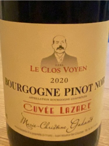 Le Clos Voyen Cuvée Lazare Bourgogne Pinot Noir | Vivino 日本