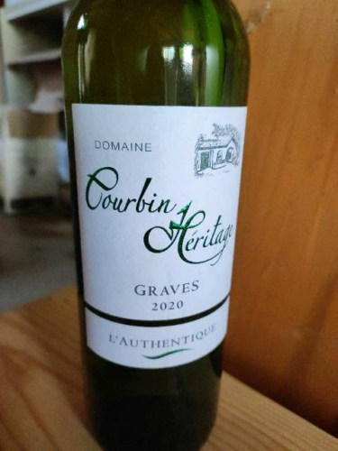Domaine Courbin Héritage L'Authentique Graves Blanc | Vivino US