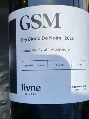Livne Winery GSM Dry Blanc de Noirs | Vivino US