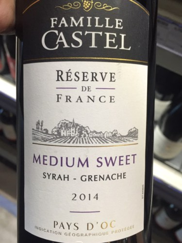 2019 Maison Castel Medium Sweet Syrah - Grenache Réserve de France ...