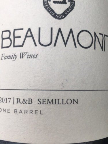 Beaumont R&B Semillon One Barrel | Vivino US