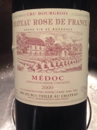 2000 Château Rose de France Médoc | Vivino US