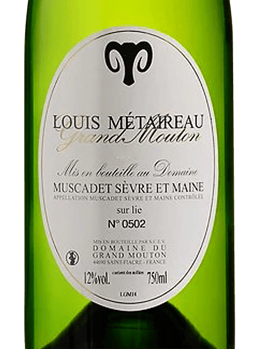 2021 Louis Métaireau (Grand Mouton) Muscadet Sèvre et Maine Sur Lie ...