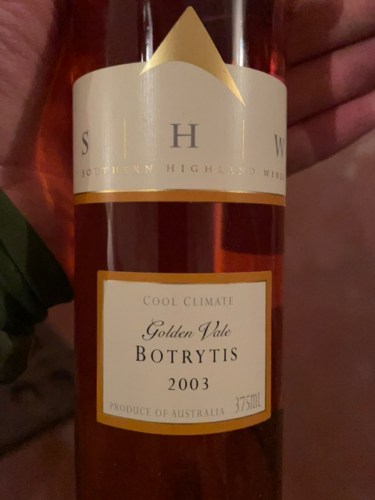Southern Highland Cool Climate Golden Vale Botrytis | Vivino English