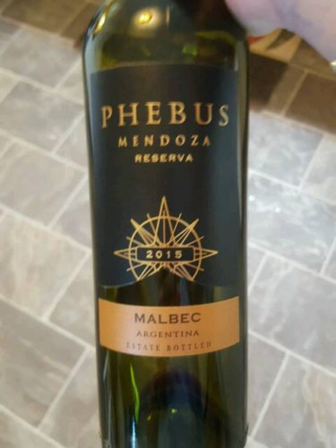 2015 Phebus Reserva Malbec | Vivino US