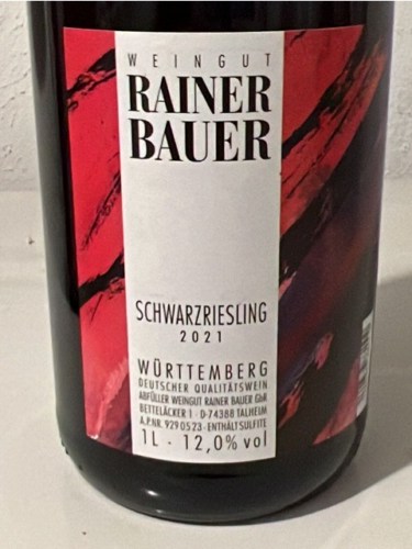 Rainer Bauer Schwarzriesling | Vivino US