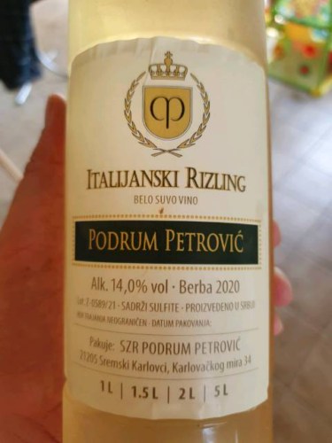 Podrum Petrović Italijanski Rizling | Vivino US