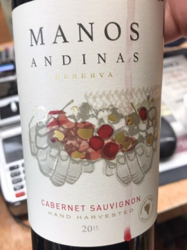 Manos Andinas Reserva Cabernet Sauvignon | Vivino English