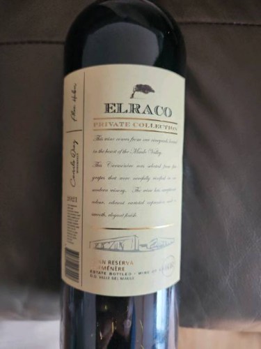 El Raco Private Collection Gran Reserva Carmenère | Vivino US