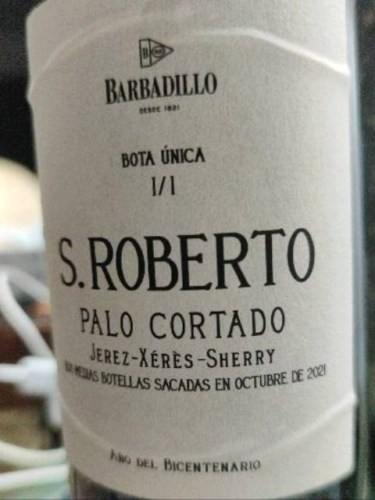 Barbadillo S.Roberto Bota Única 1/1 Palo Cortado | Vivino US
