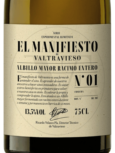 Valtravieso El Manifiesto de Valtravieso 01 Albillo Mayor | Vivino US