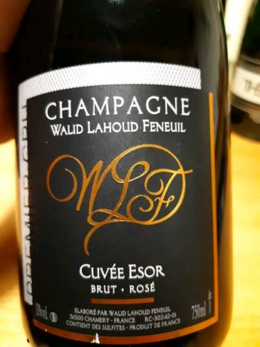 Walid Lahoud Feneuil Champagne Cuvée Esor Premier Cru Rosé Brut ...