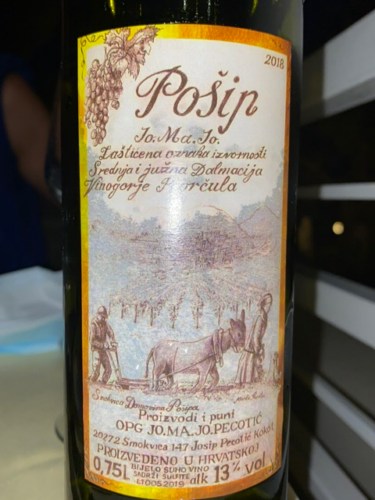 2021 Vinarija Pecotić Josip Pošip | Vivino US