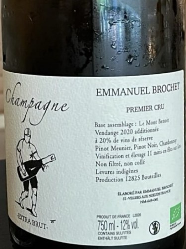 Emmanuel Brochet Le Mont Benoit Extra Brut Champagne Premier Cru ...