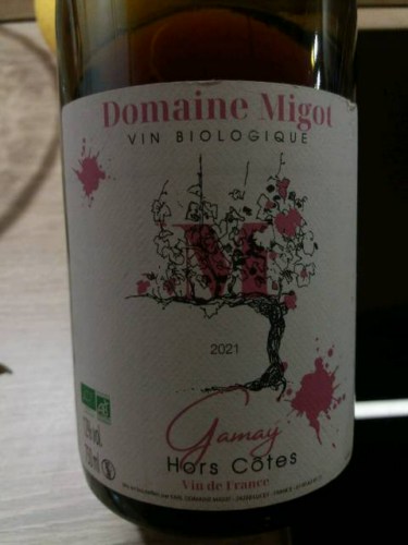 Domaine Migot Hors Côtes Gamay | Vivino US