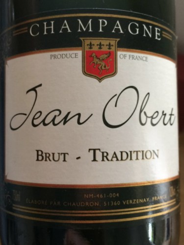 Chaudron Jean Obert Brut Tradition Champagne Grand Cru 'Verzenay ...