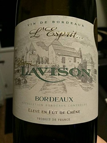 Château de Lavison L'Esprit Bordeaux Blanc | Vivino US