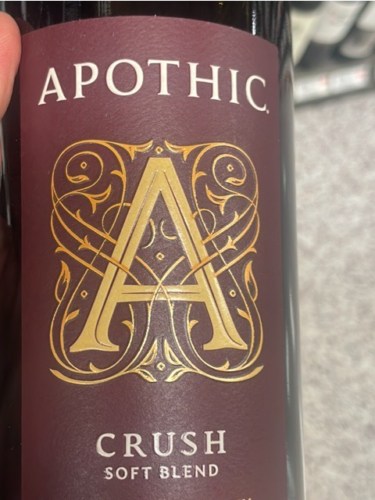 Apothic Crush (Soft Red Blend) | Vivino English
