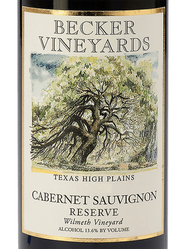 Becker Vineyards Wilmeth Vineyard Reserve Cabernet Sauvignon | Vivino US