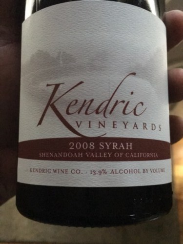 Kendric Vineyards Syrah | Vivino English