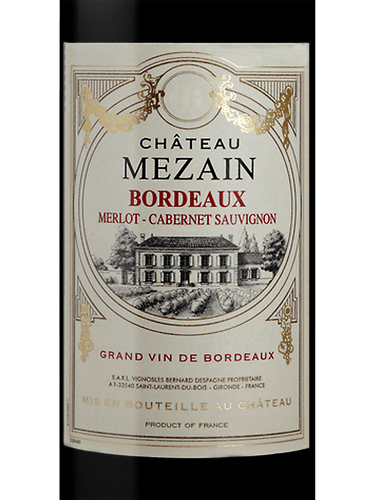 2018 Château Mezain Bordeaux Merlot - Cabernet Sauvignon | Vivino US