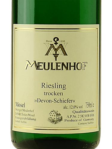 Meulenhof Devon-Schiefer Riesling Trocken | Vivino US