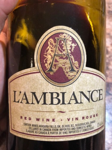 Cartier Wines L'Ambiance Rouge | Vivino English
