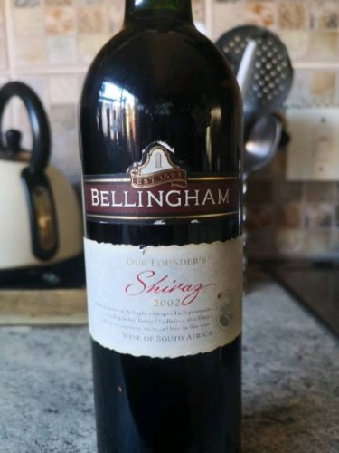 Bellingham Our Founder's Shiraz | Vivino English