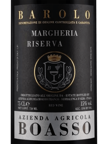 Boasso Barolo Margheria Riserva | Vivino Australia
