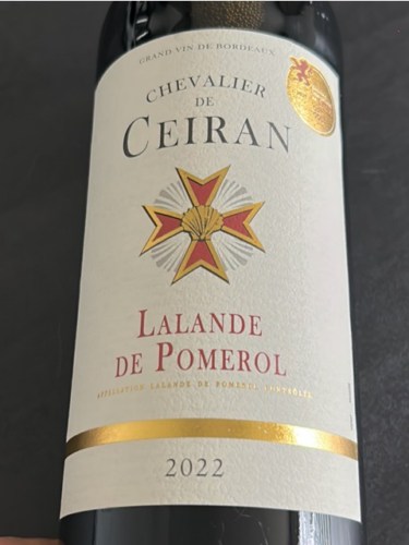 Chevalier de Ceiran Lalande de Pomerol | Vivino US