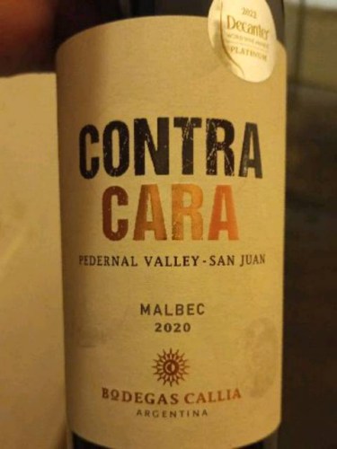 Callia Contra Cara Malbec | Vivino US