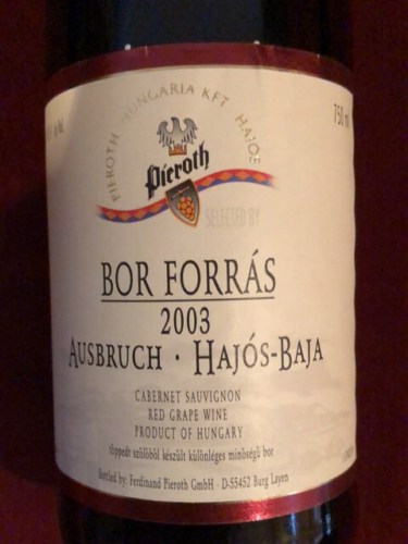 Pieroth Bor Forrás Ausbruch | Vivino US