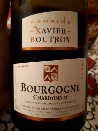 Domaine Xavier Boutroy Bourgogne Chardonnay | Vivino France