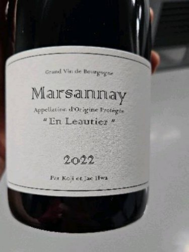 Lou Dumont Koji et Jae Hwa Marsannay 'En Leautier' | Vivino US