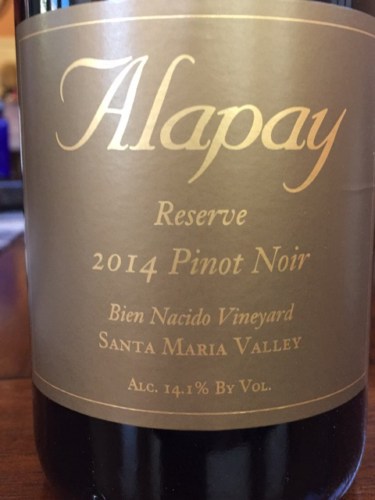 Alapay Bien Nacido Vineyard Reserve Pinot Noir | Vivino