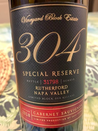 Vineyard Block Estate 304 Special Reserve Cabernet Sauvignon | Vivino ...