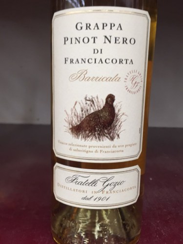 N.V. Fratelli Gozio Franciacorta Grappa Pinot Nero Barricata | Vivino US