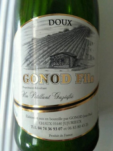 Gonod Fils Doux Vin Petillant Gazéifié | Vivino US