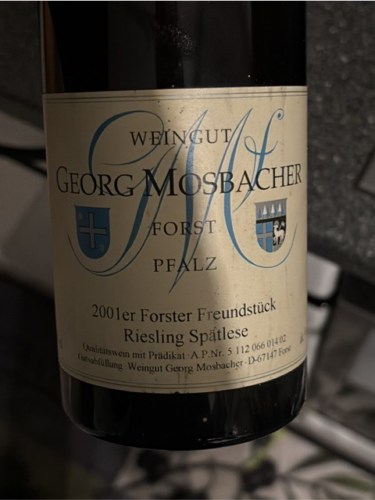 Georg Mosbacher Forst Forster Freundstück Riesling Spätlese | Vivino US