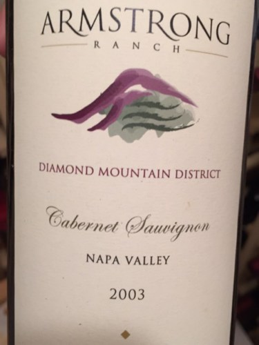 2017 Armstrong Ranch Diamond Mountain District Grown Napa Valley ...