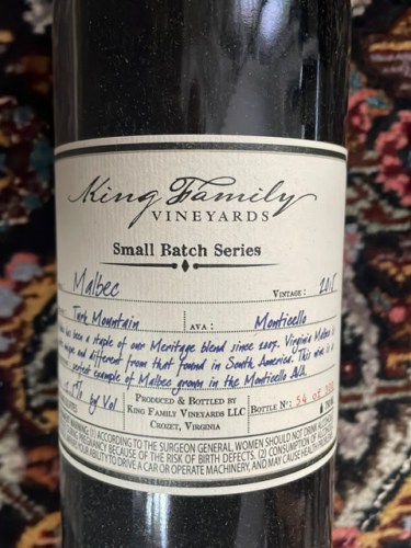 King Family Small Batch Series Malbec | Vivino US