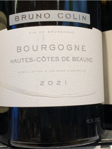 Bruno Colin Bourgogne Hautes Cotes de Beaune Blanc | Vivino US