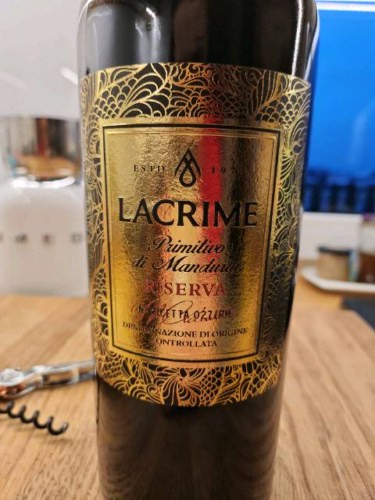 Lacrime Primitivo di Manduria Riserva | Vivino