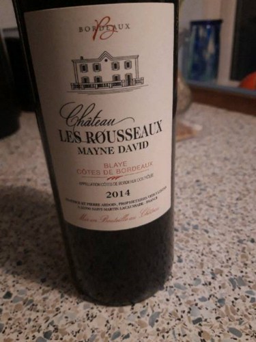 Château Cap Saint-Martin Chateau Les Rousseaux Mayne David | Vivino Brasil